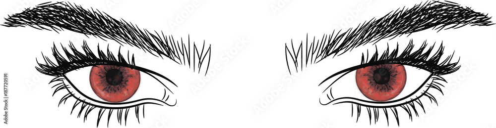 Vampire Eye Drawings