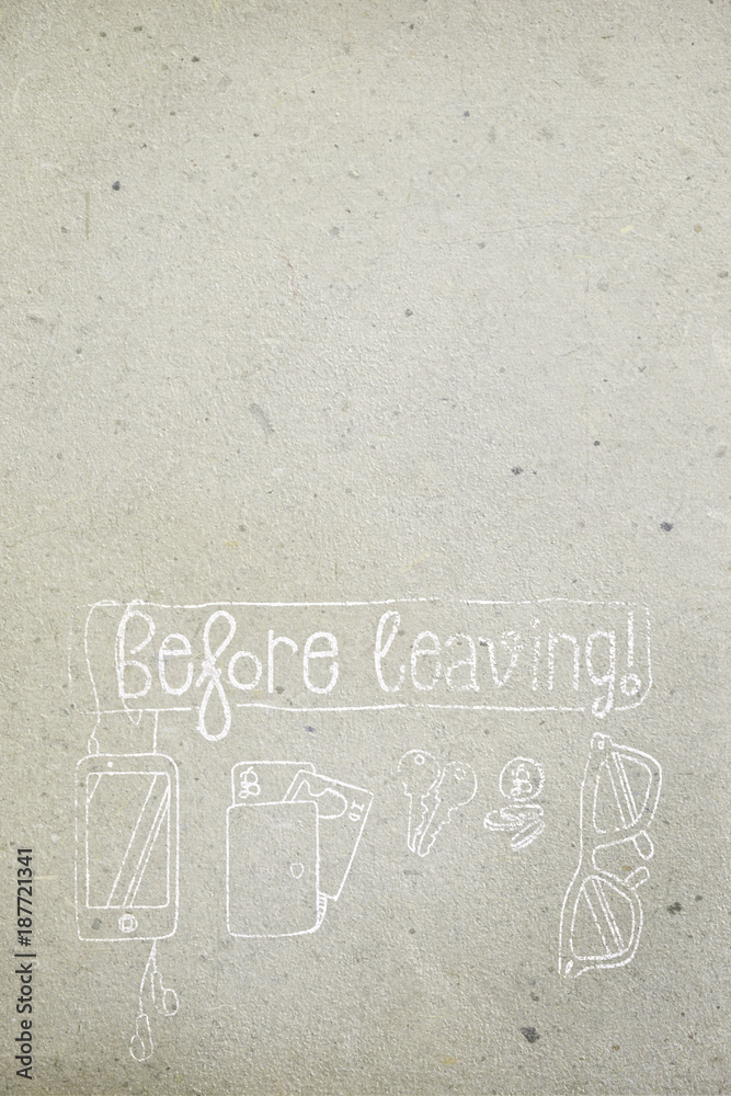 lovely handwriting warning sign in white color on recycle paper Stock ...