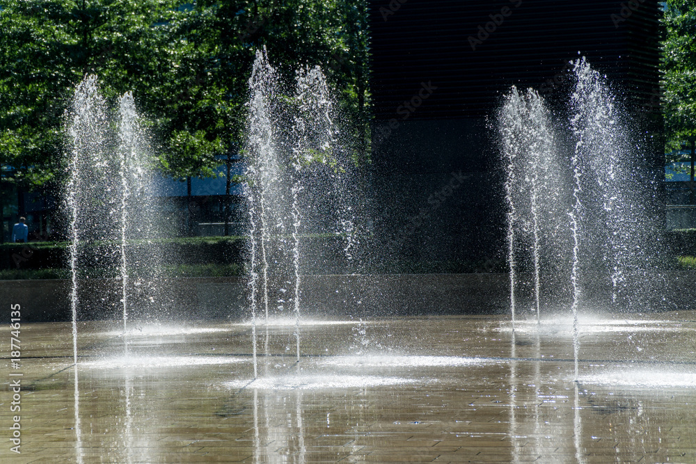 Water fountains Stock Photo | Adobe Stock