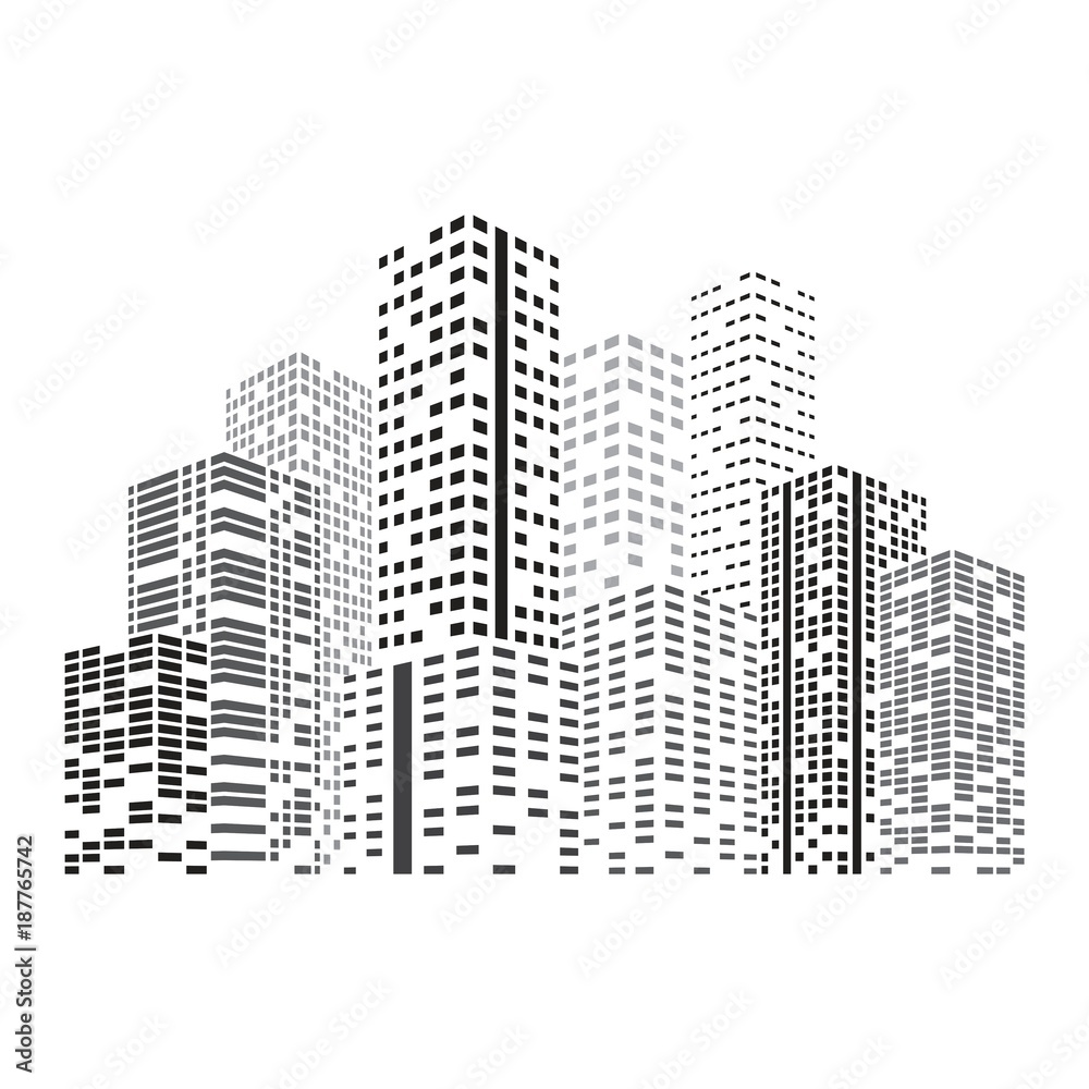 Abstract Skyscraper Vector