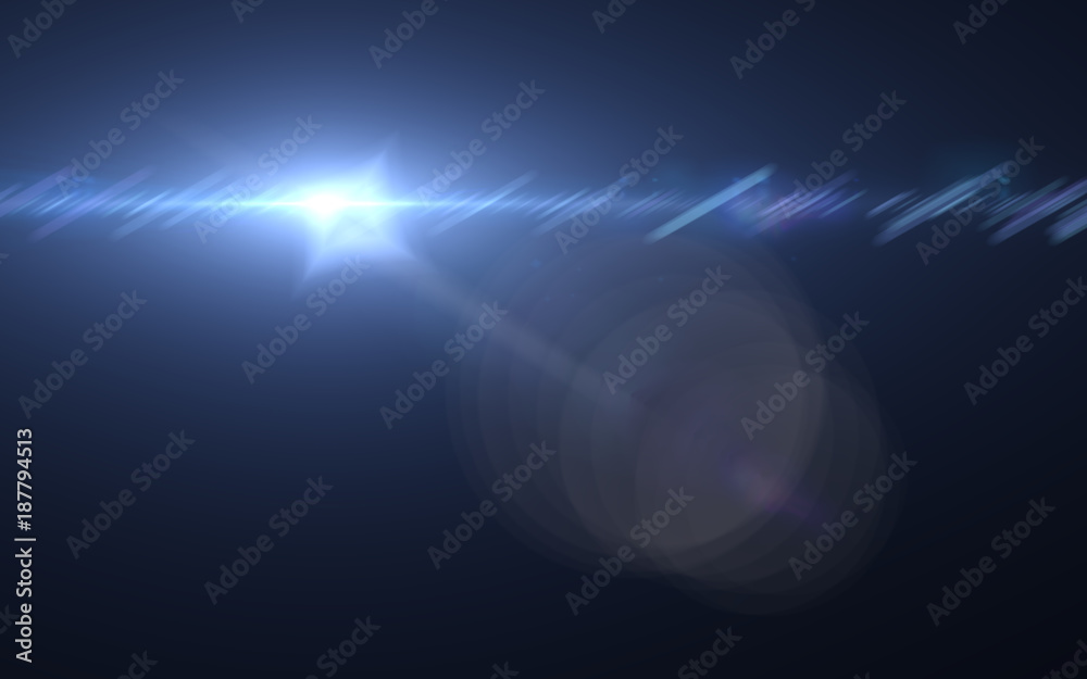 Lens flare or Star flare in black background.Modern nature flare effect ...