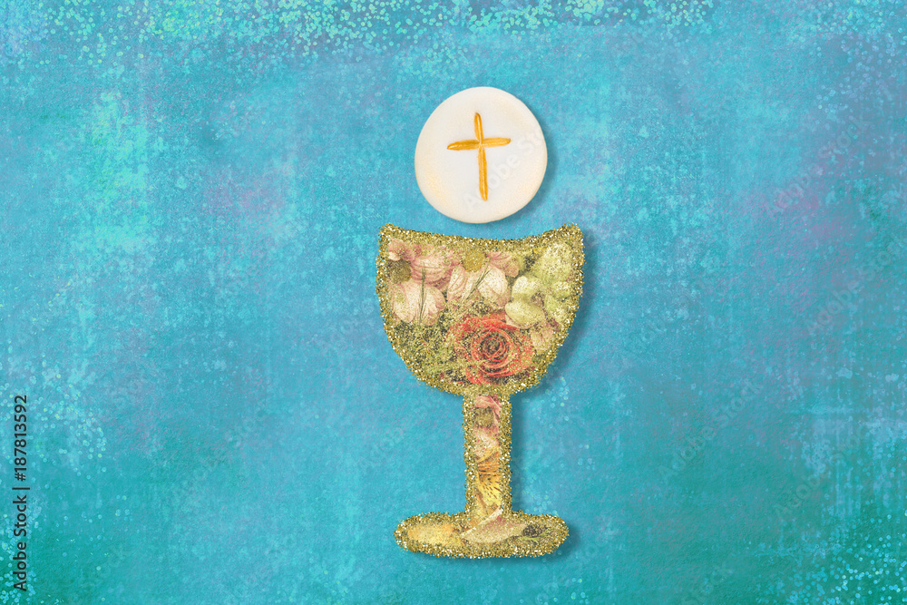 First Holy Communion invitations Stock Illustration | Adobe Stock