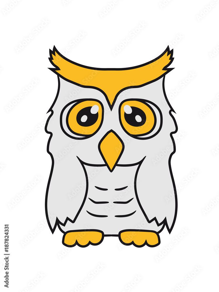 süß niedlich klein baby kind lustig cool eule kauz uhu vogel nacht ...