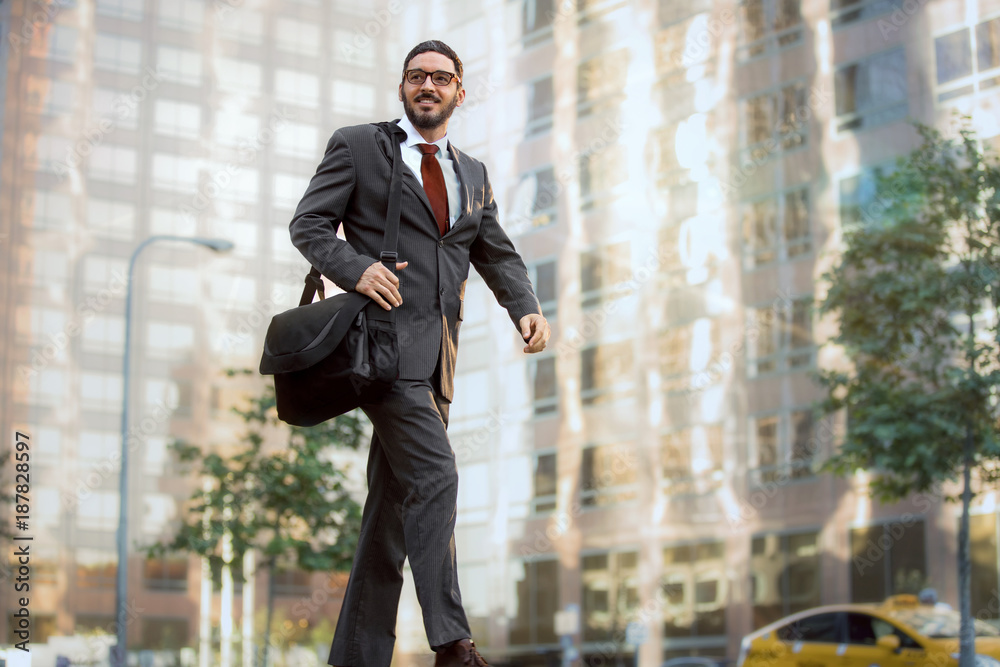 Businessman Walking To Work