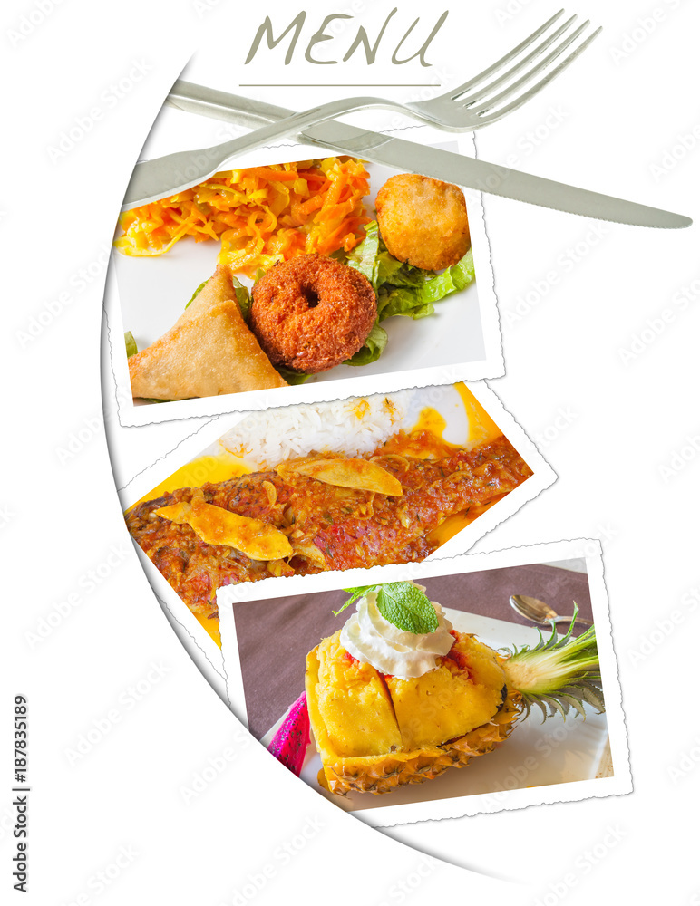 menu créole Stock-Foto | Adobe Stock