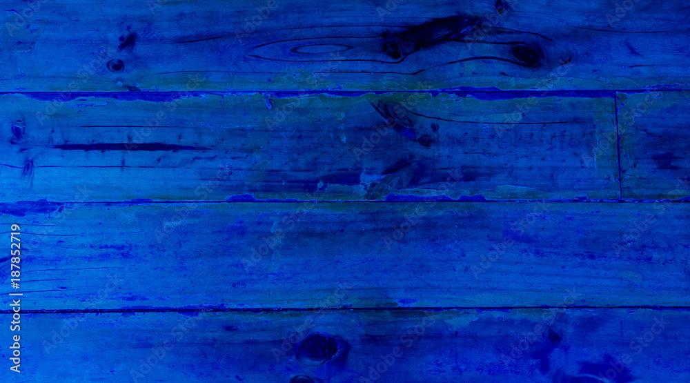 blue wood background. abstract dark blue color background. old wood ...