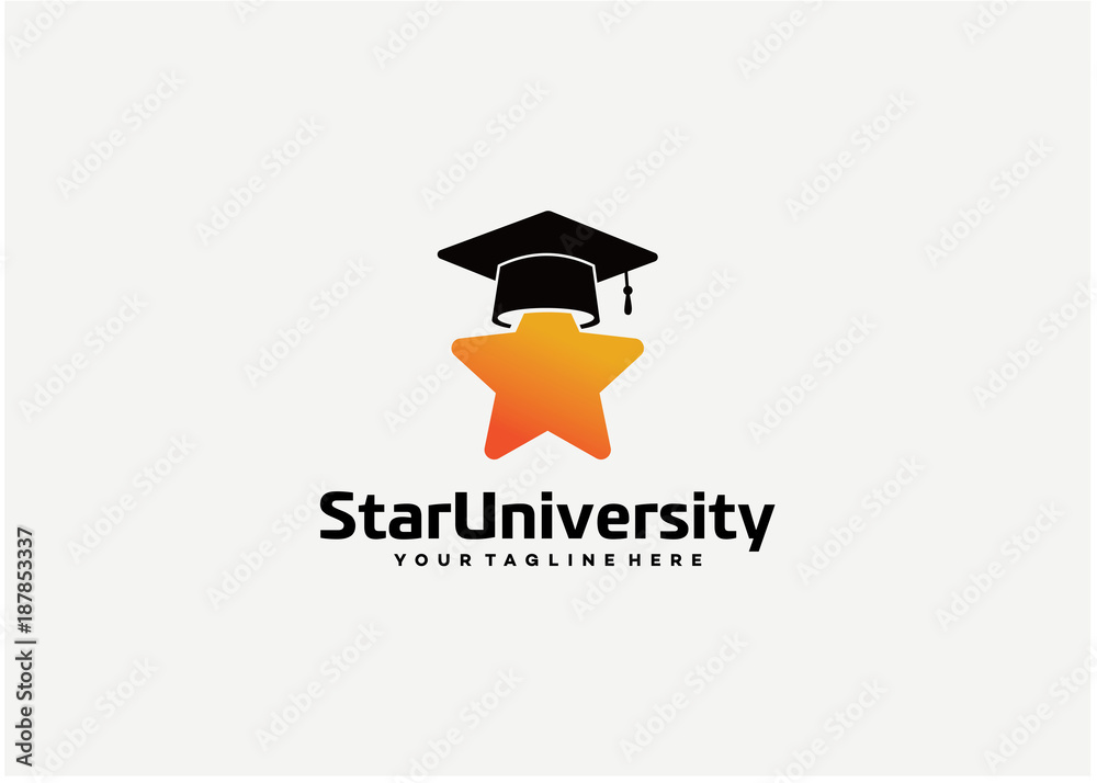 Star University Logo Template Design Vector, Emblem, Design Concept ...