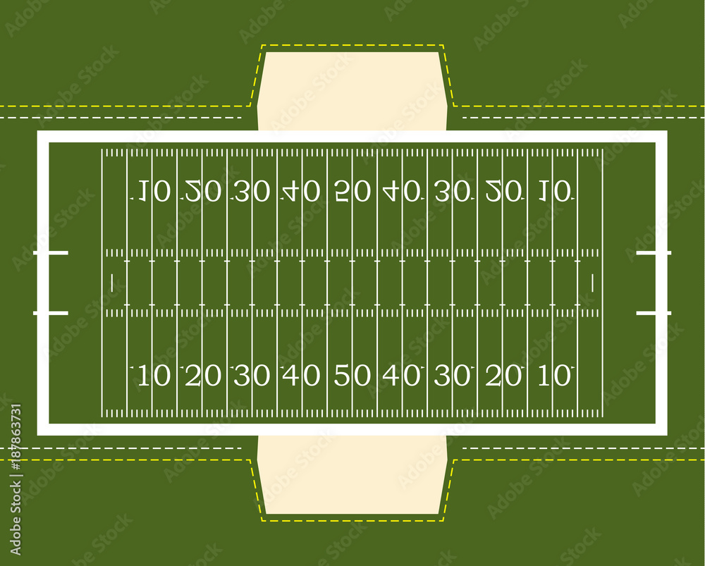 American Football Field Diagram
