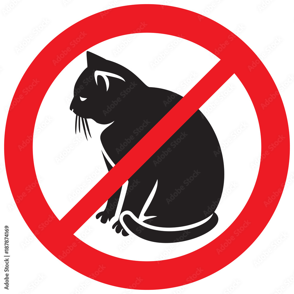 No Cat Sign