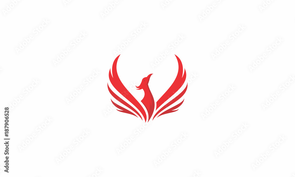 phoenix, bird, fire, fly, emblem symbol icon vector logo Stock Vector ...