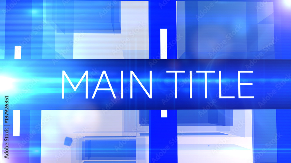 Blue Glossy Layered Elements Title Stock Template | Adobe Stock