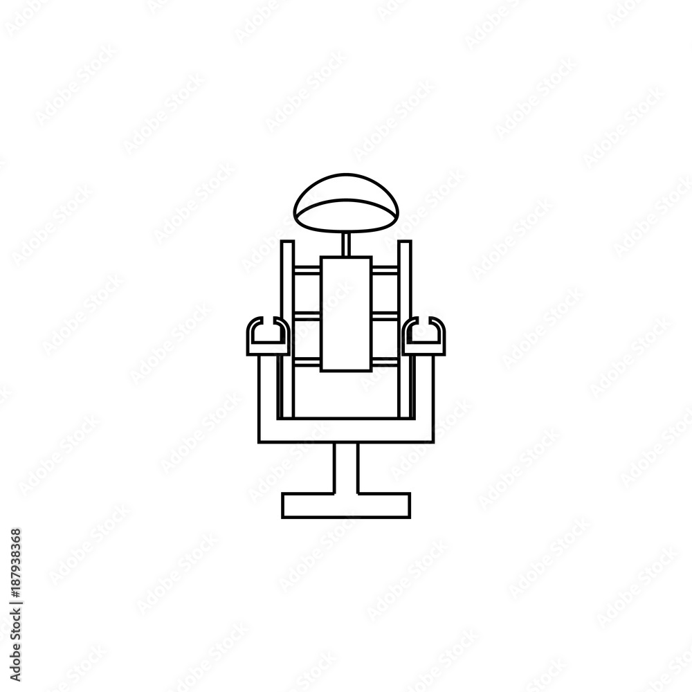 Electric chair icon. Elements of human deaths icon. Premium quality ...