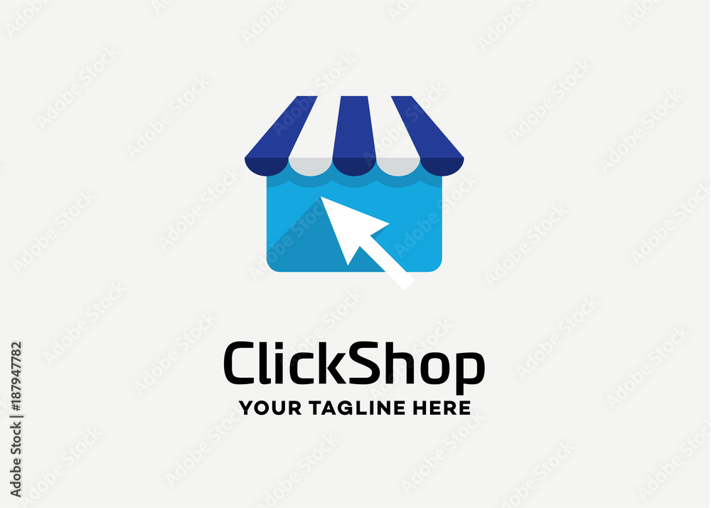 Click Shop Logo Template Design Vector, Emblem, Design Concept ...