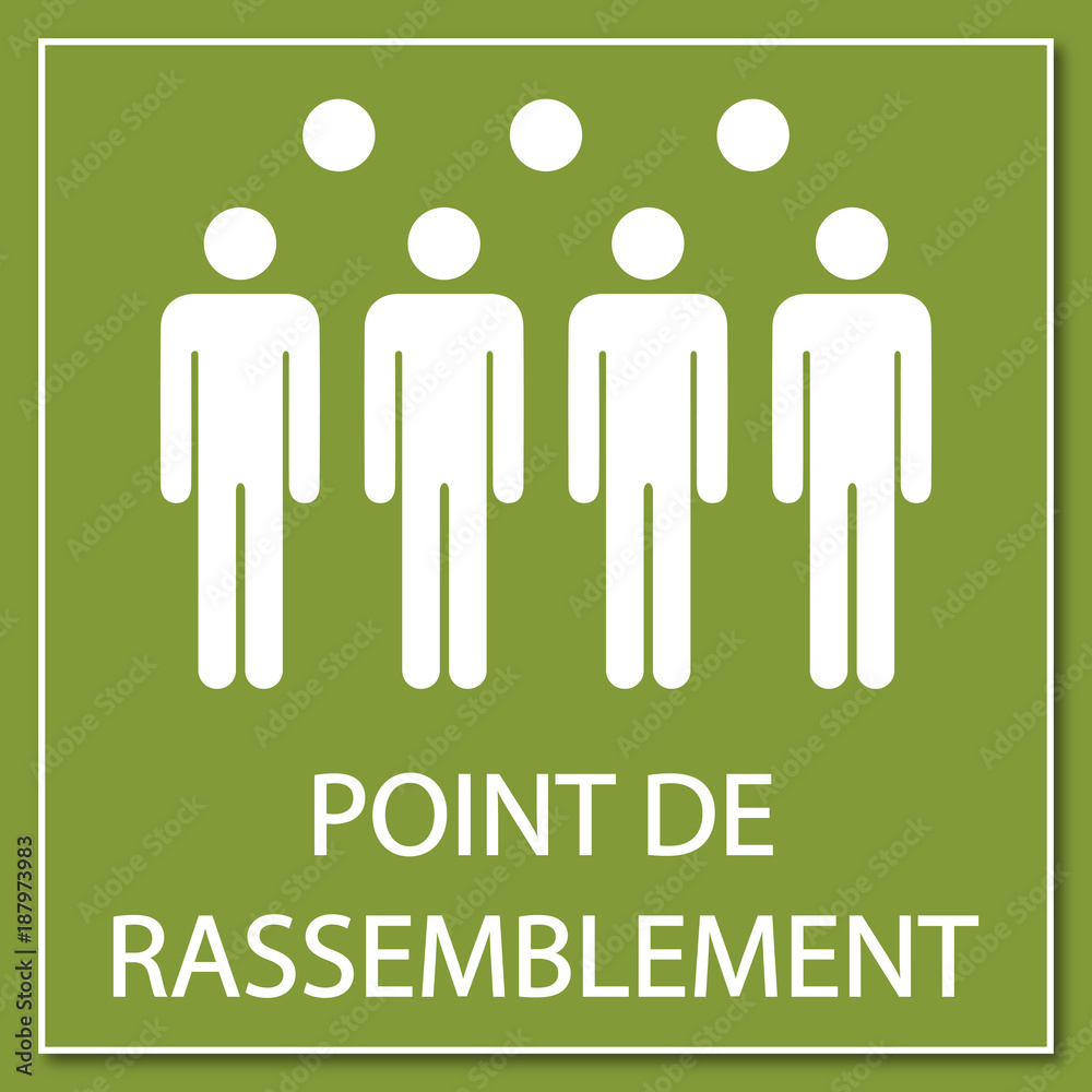 Logo point de rassemblement. vector de Stock | Adobe Stock