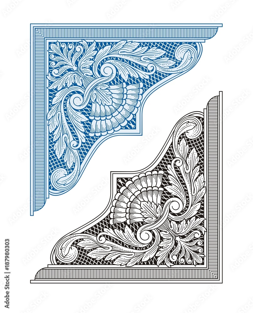 Vintage Vector Corner