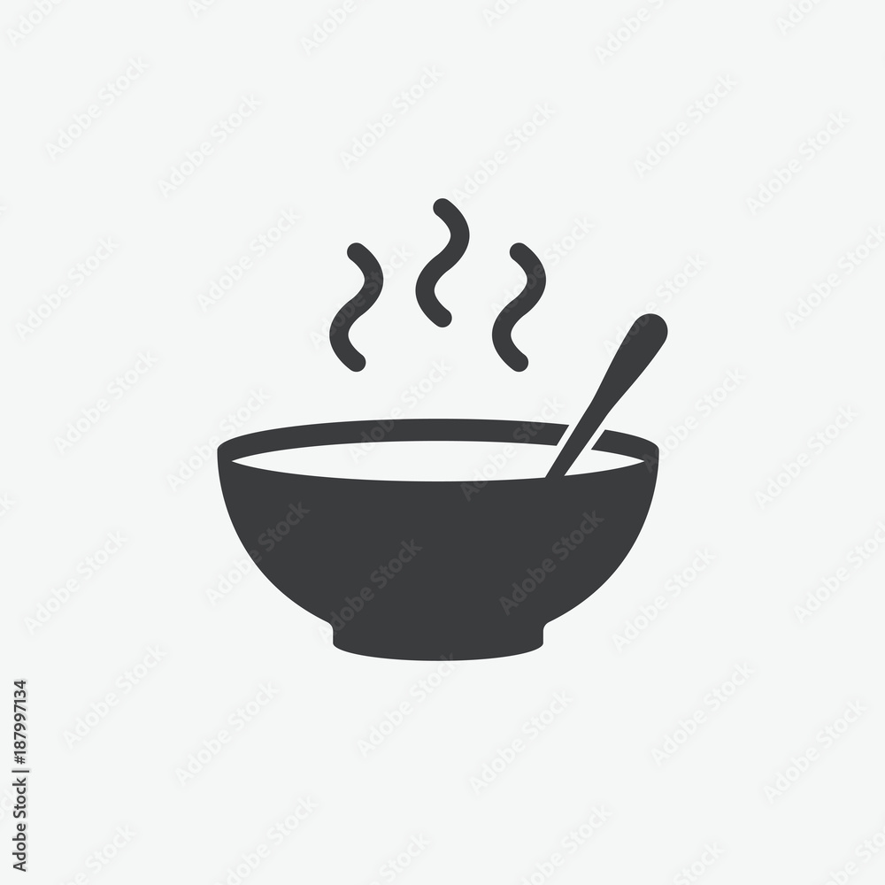 Bowl Vector Icon Stock Vector | Adobe Stock