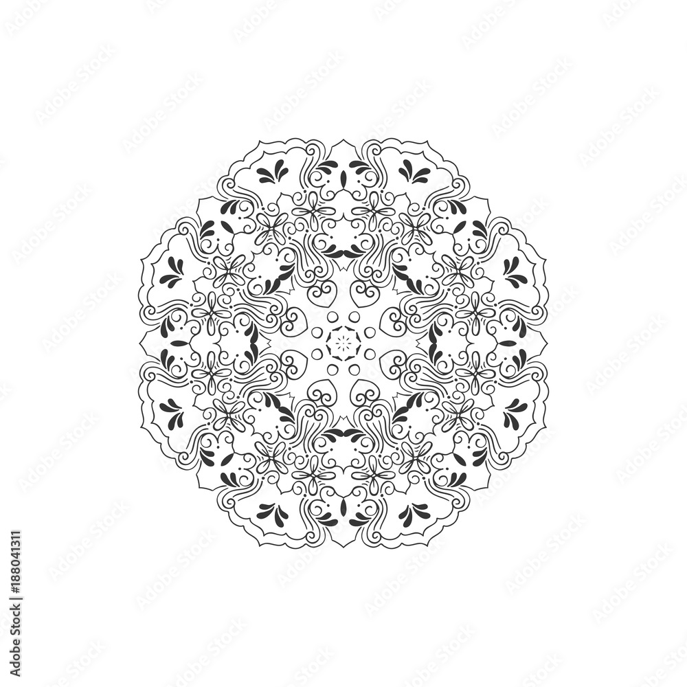 Vector mandala outline Stock Vector | Adobe Stock