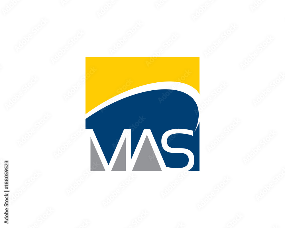 mas letter logo Stock Vector | Adobe Stock