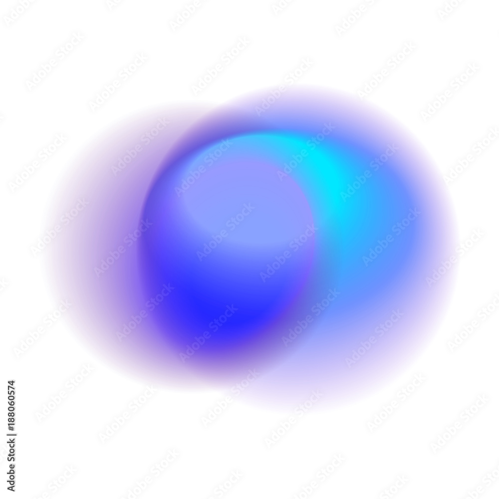 Purple gradient circle isolated on white background. Blue radial spot ...