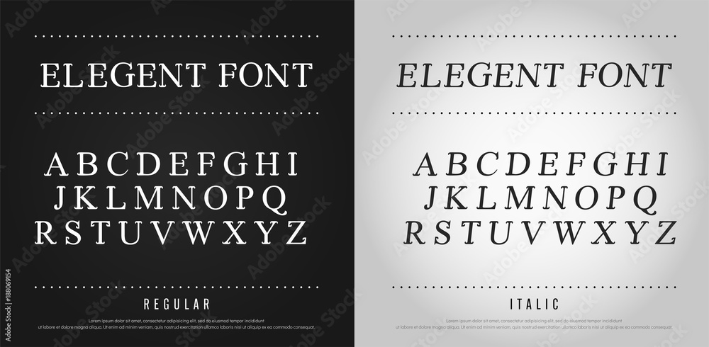 classic alphabet Uppercase letters set. Exclusive Custom Letters ...