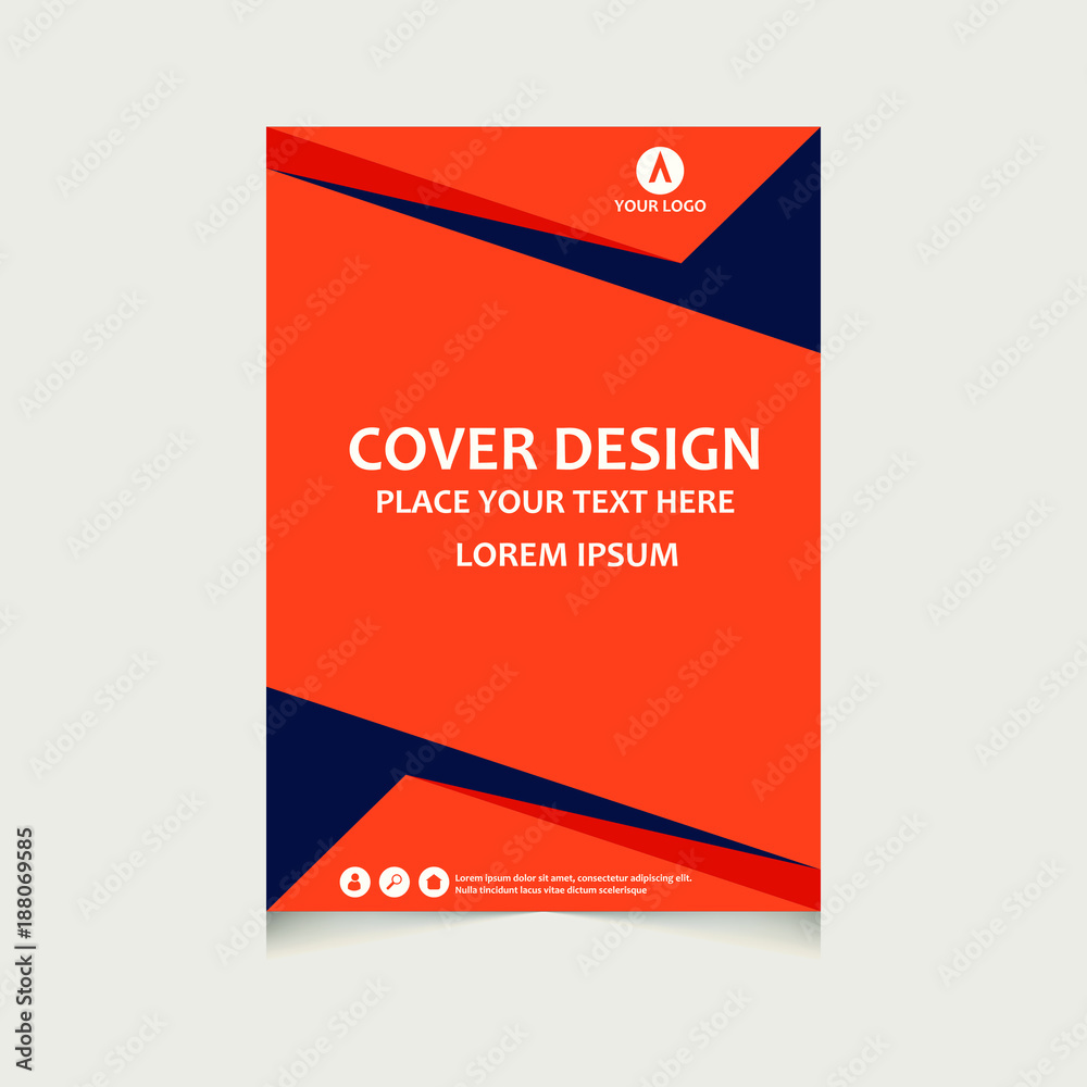 Annual report, flyer, presentation, brochure. Front page, book cover ...