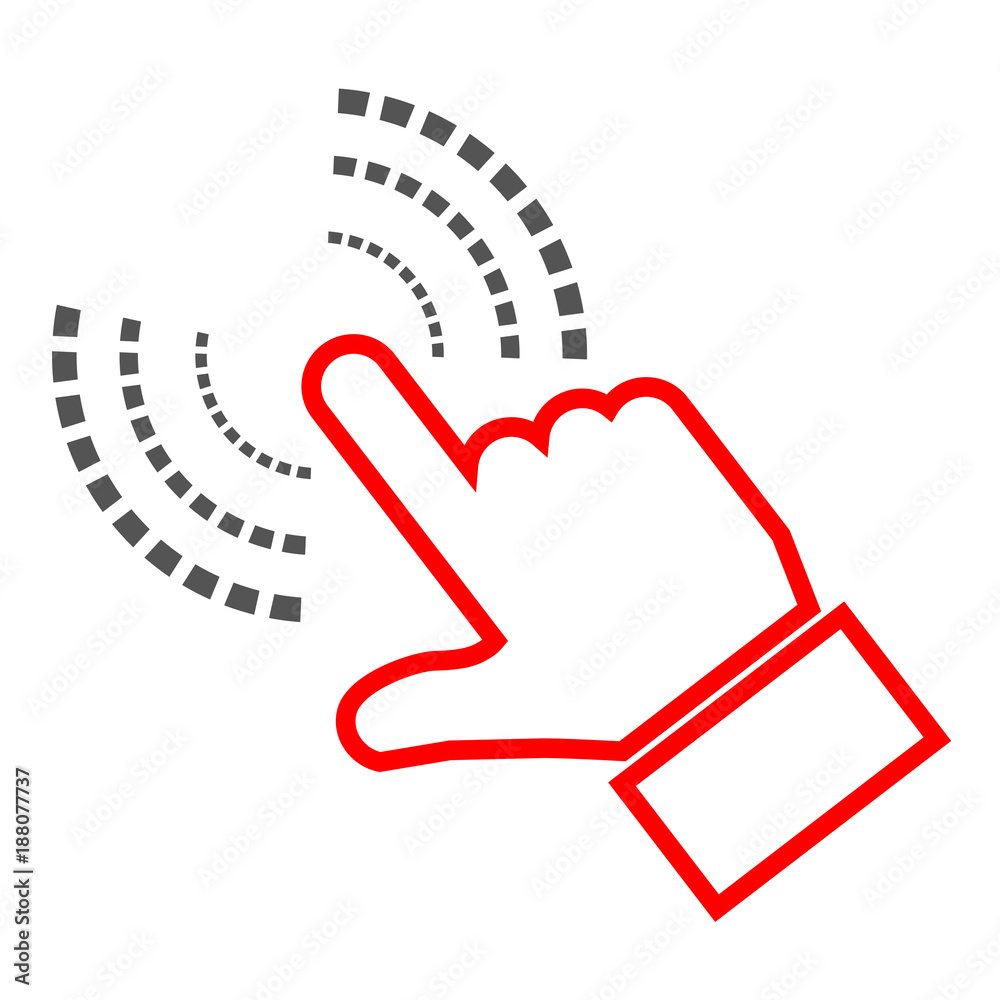 Hand Making Selection Icon – for stock vector Stock Vector | Adobe Stock