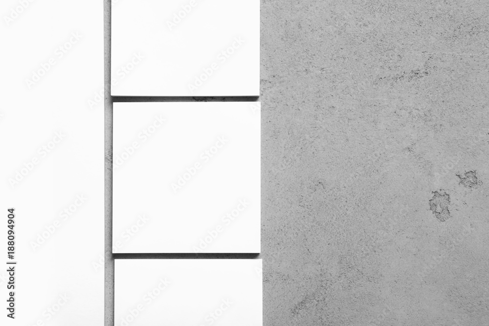 Blank cards on grey background. Mock up for design Stock Photo | Adobe ...