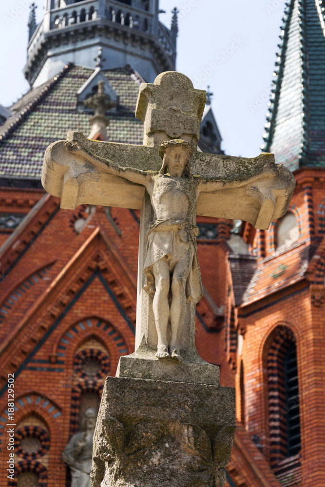 Jesus Christ crucifixion statue, Visitation of Virgin Mary Church ...