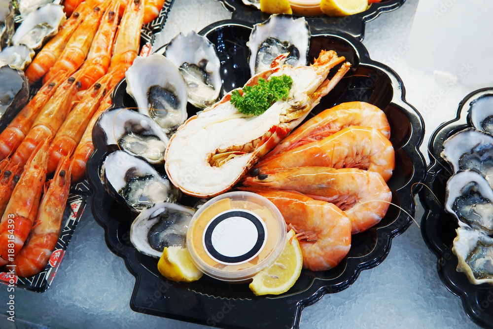Seafood Platter On Ice