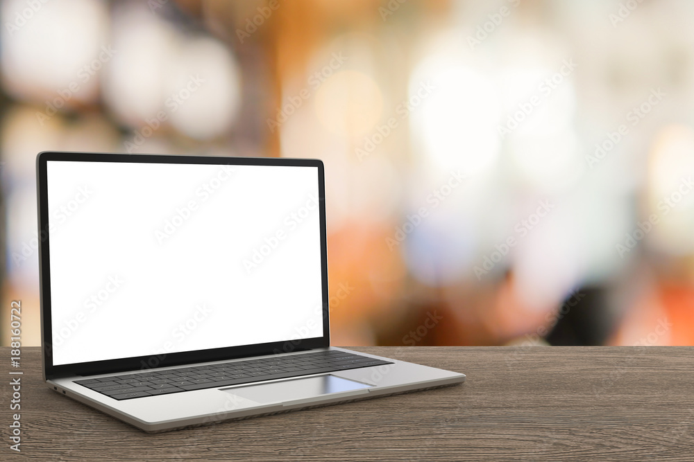 blank screen laptop Stock Photo | Adobe Stock