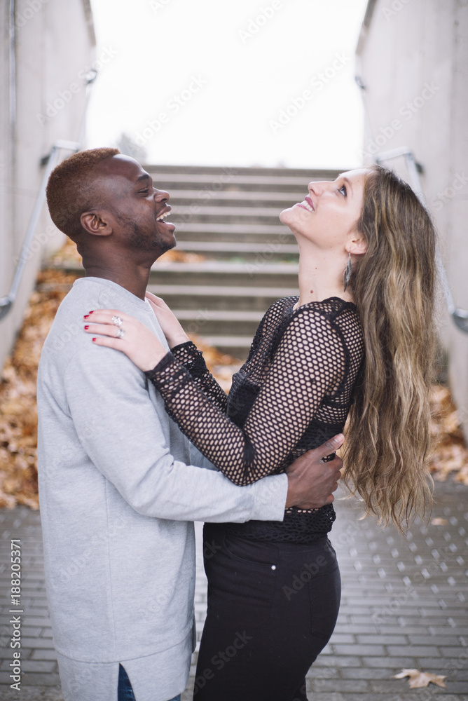 Deep connection between two young people of different races ...