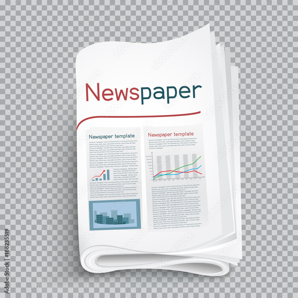 newspaper shadow transparent background Stock Vector | Adobe Stock