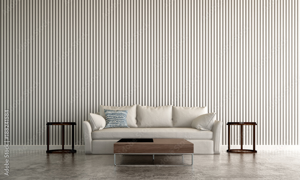 The interior design idea concept of modern minimal living room and ...