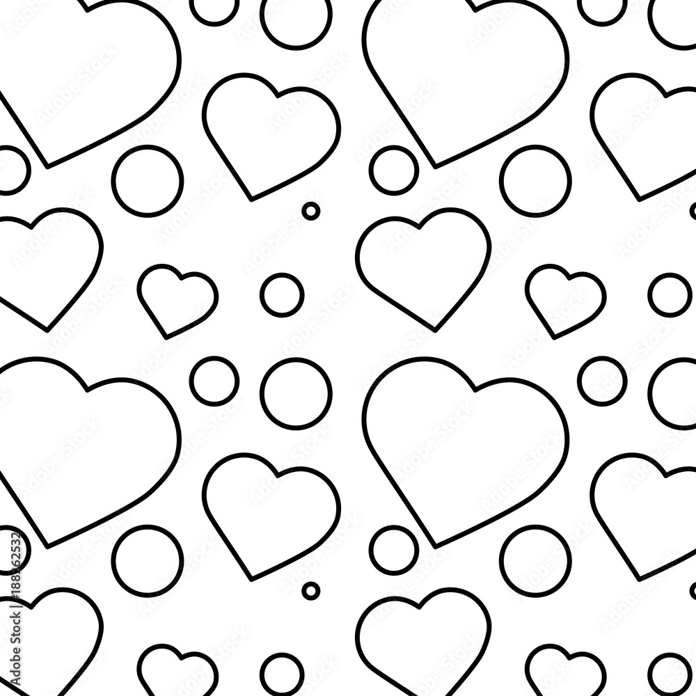Heart Outline Pattern