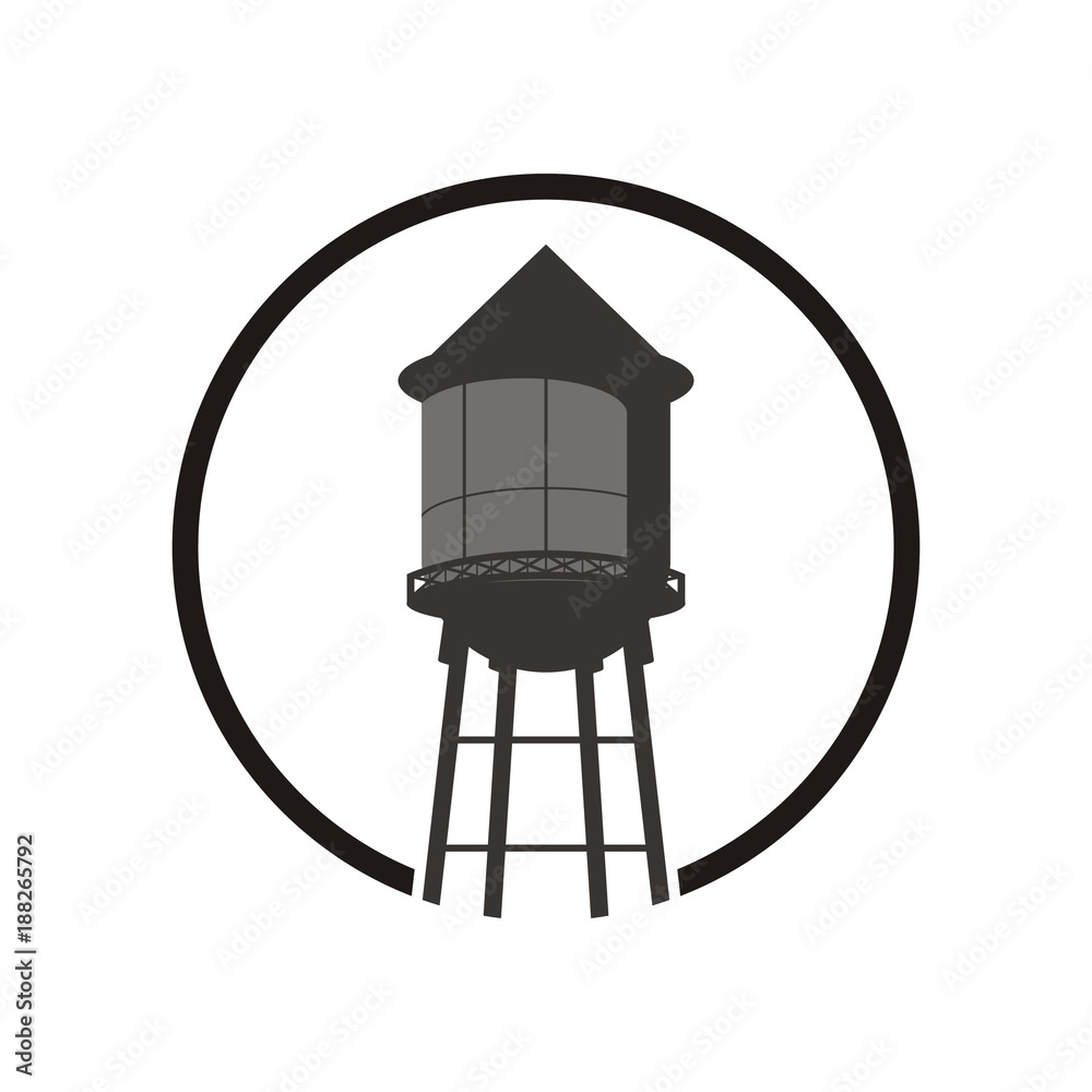 Water tower logo design template vector illustration Stock Vector ...