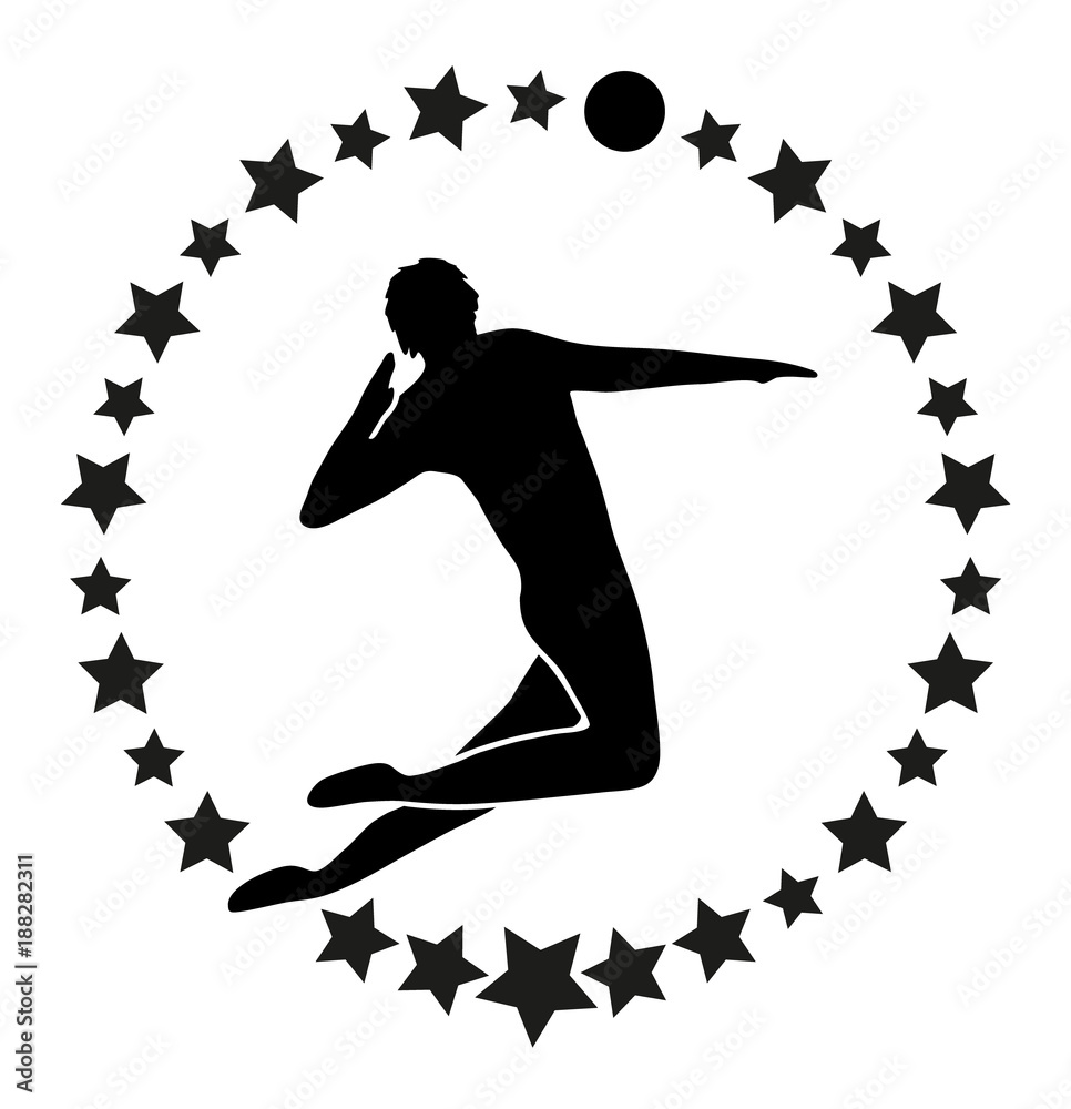 Volleyball Logo | Emblem Stock Vector | Adobe Stock