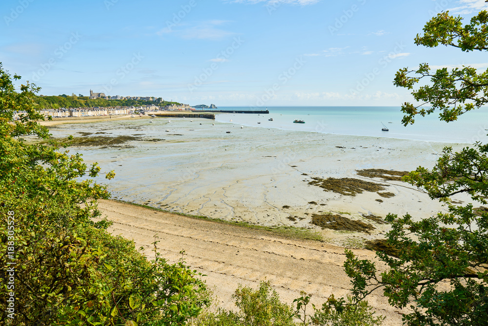 Cancale view of panoramic road, located on the coast of the Atlantic ...