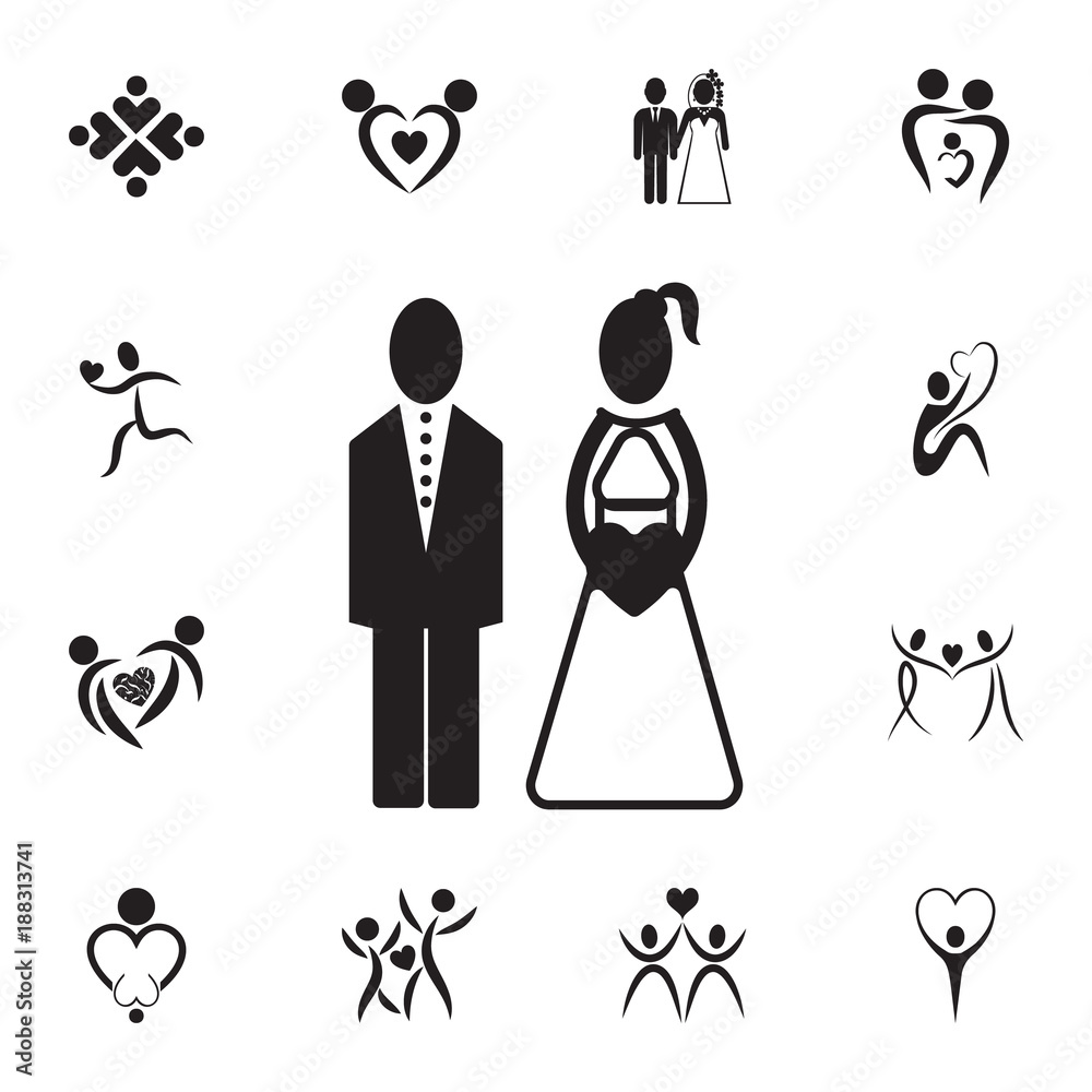Bride And Groom Icon