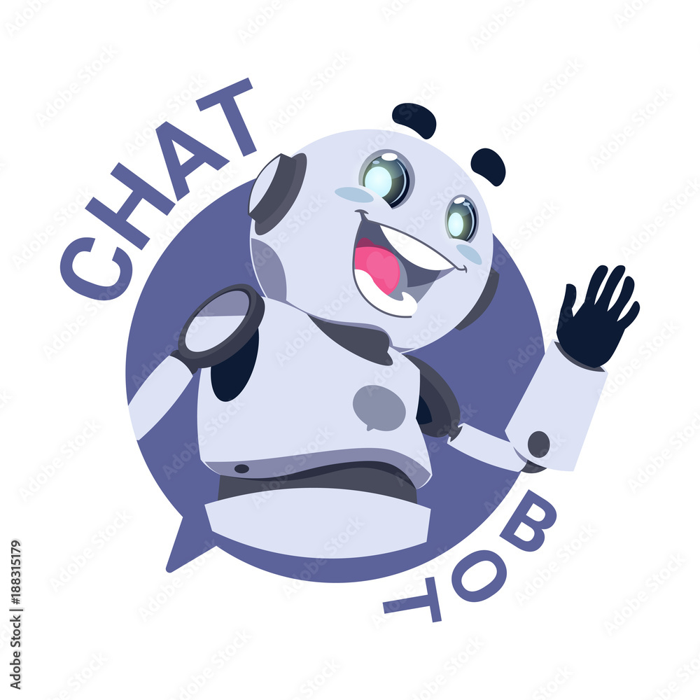 Chat Bot Icon Modile App Robot Chatter Or Chatterbot Technical Support ...