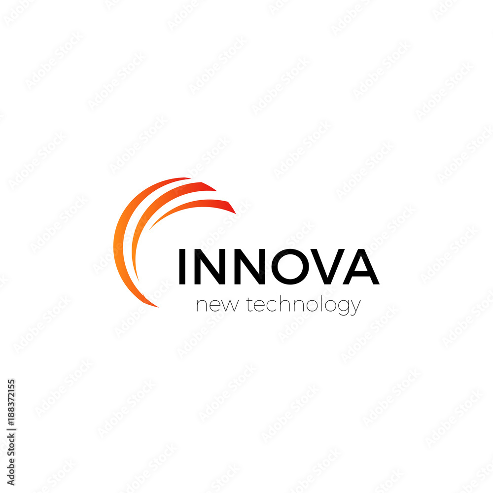 Innovation technology company abstract vector logo template. Stock ...