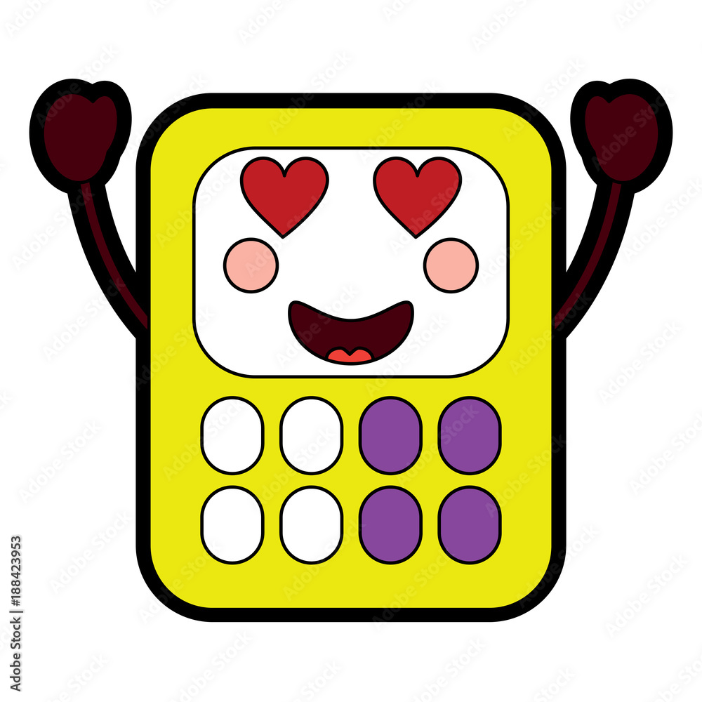 Math Calculator Cartoon