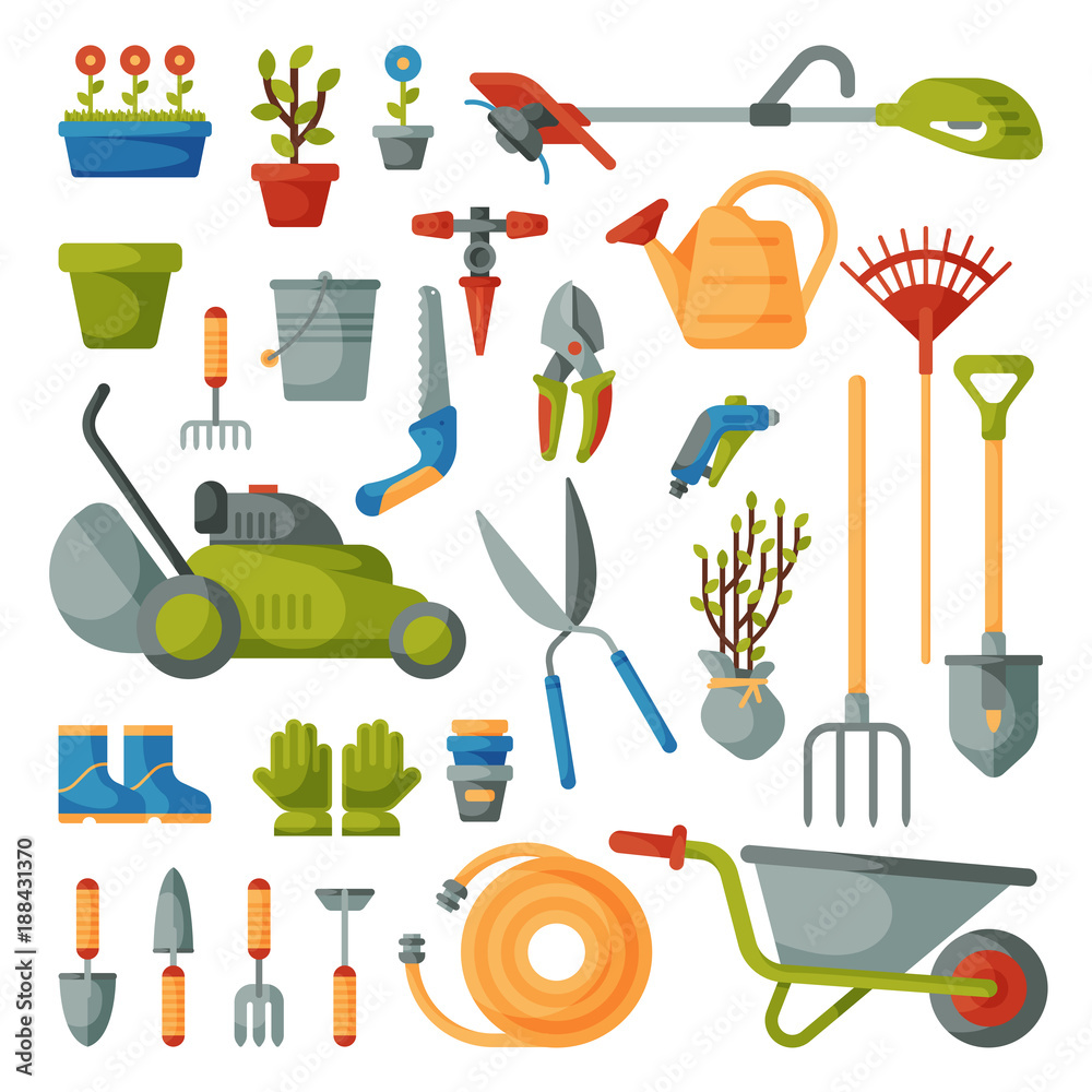 Gardening Tools And Equipment Clipart