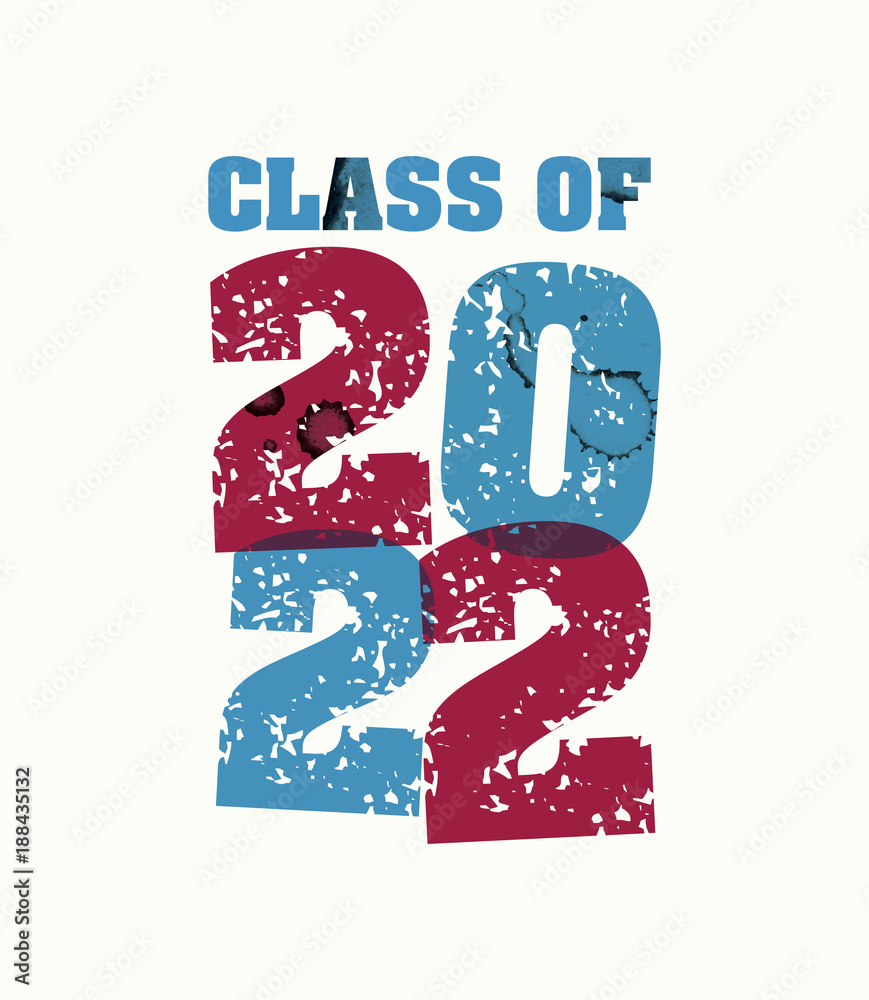 Class of 2022 Concept Stamped Word Art Illustration Stock Vector ...