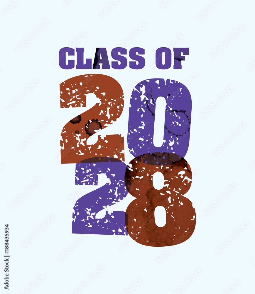 Class of 2029 Concept Stamped Word Art Illustration Stock Vector ...