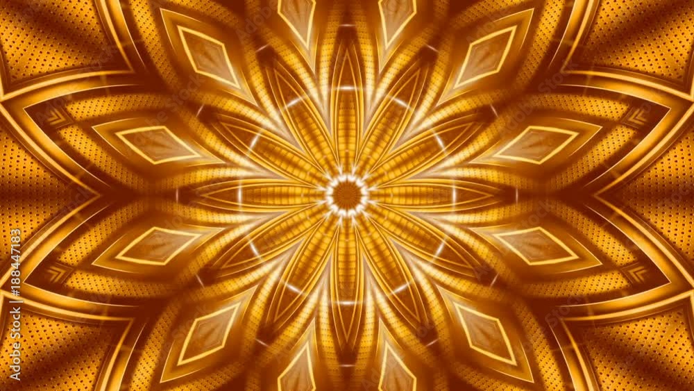 gold abstract background, moving shape and flashing light, loop Stock ...