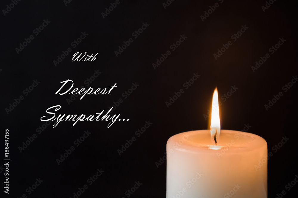 Condolences Candle