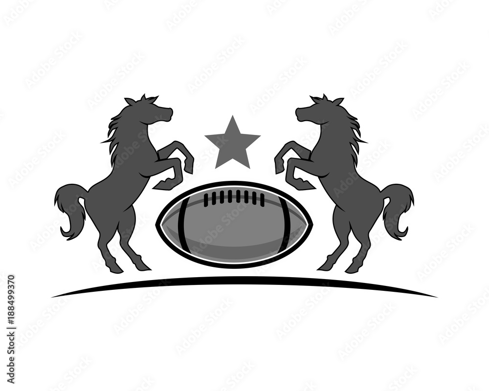 Horses Playing American Football