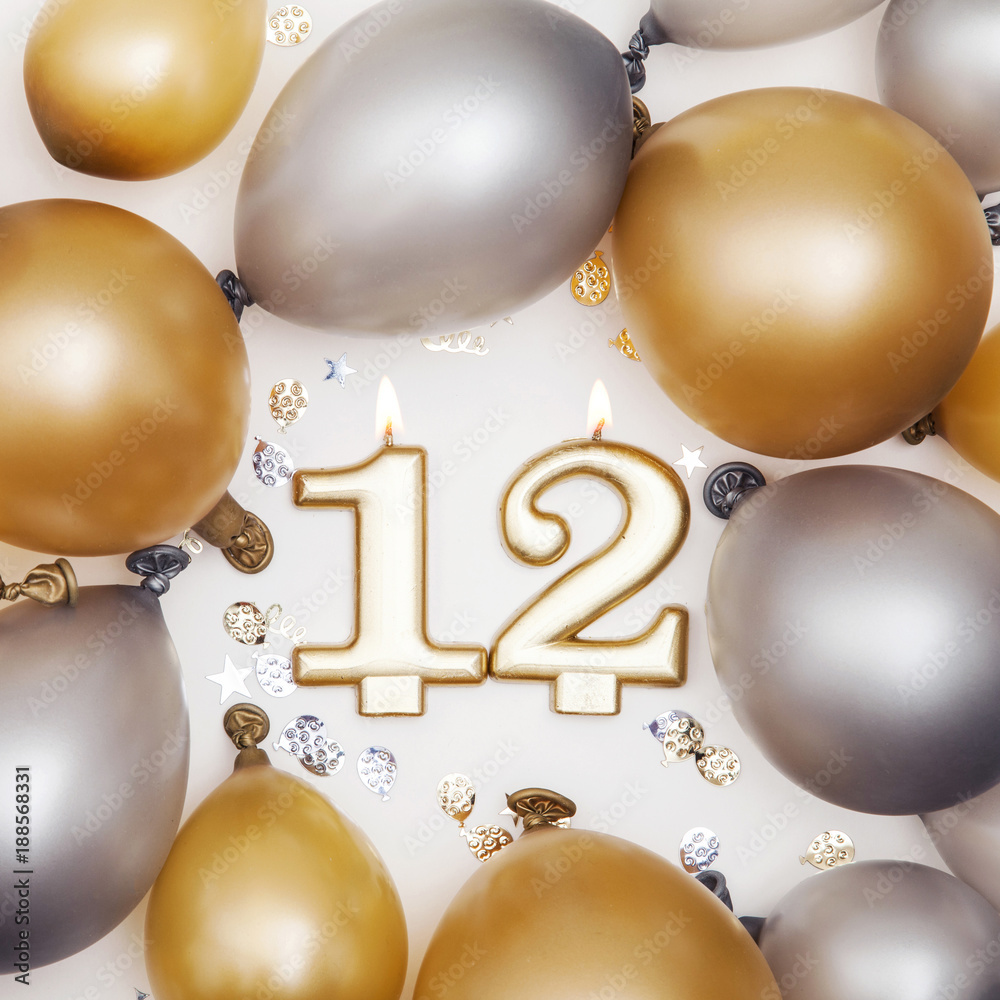 Balloons With Number 12