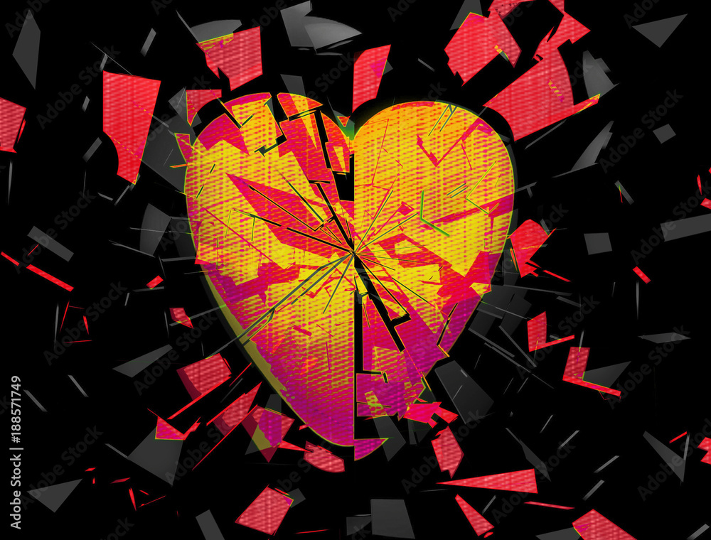 Abstract Broken Heart