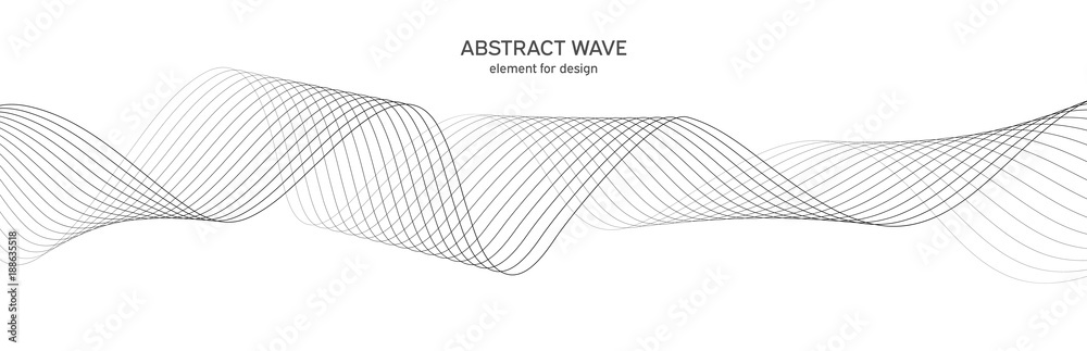 Abstract wave element for design. Digital frequency track equalizer ...